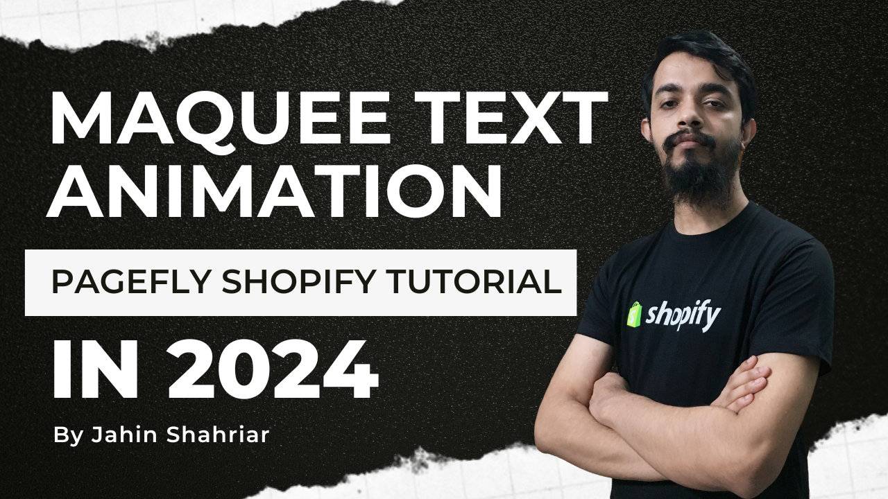 How to Add Marquee Scrolling Text Animation in Pagefly Shopify Page Bu ...
